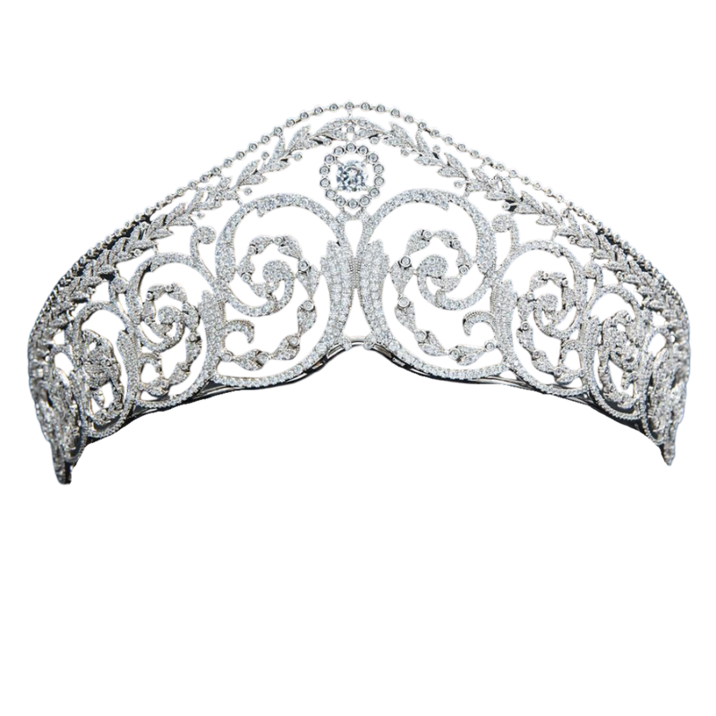 Diamond Scroll Wreath Tiara Replica – The Royal Look For Less